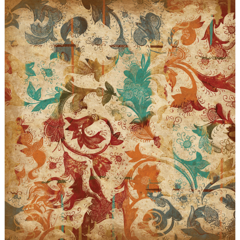 Floral Scroll Shower Curtain - Laural Home