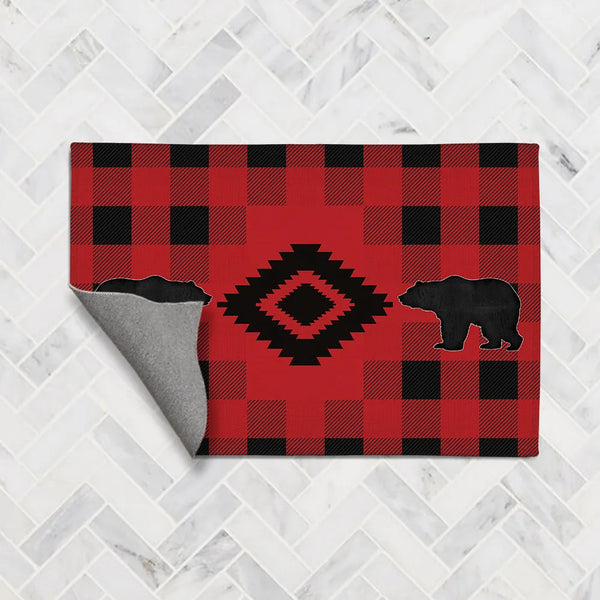 Buffalo Check Chenille Accent Rug - Laural Home