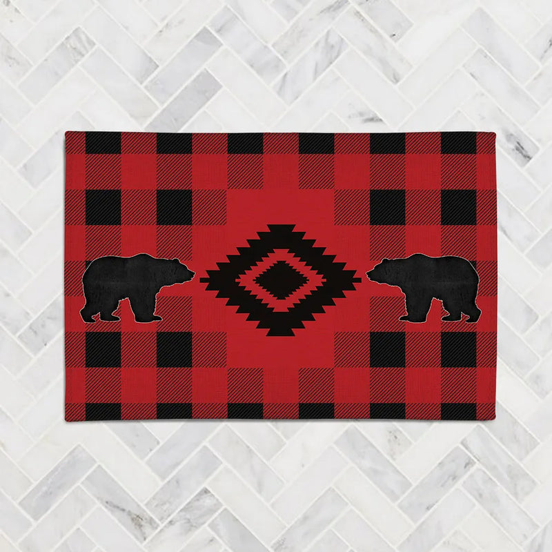 Buffalo Check Chenille Accent Rug - Laural Home
