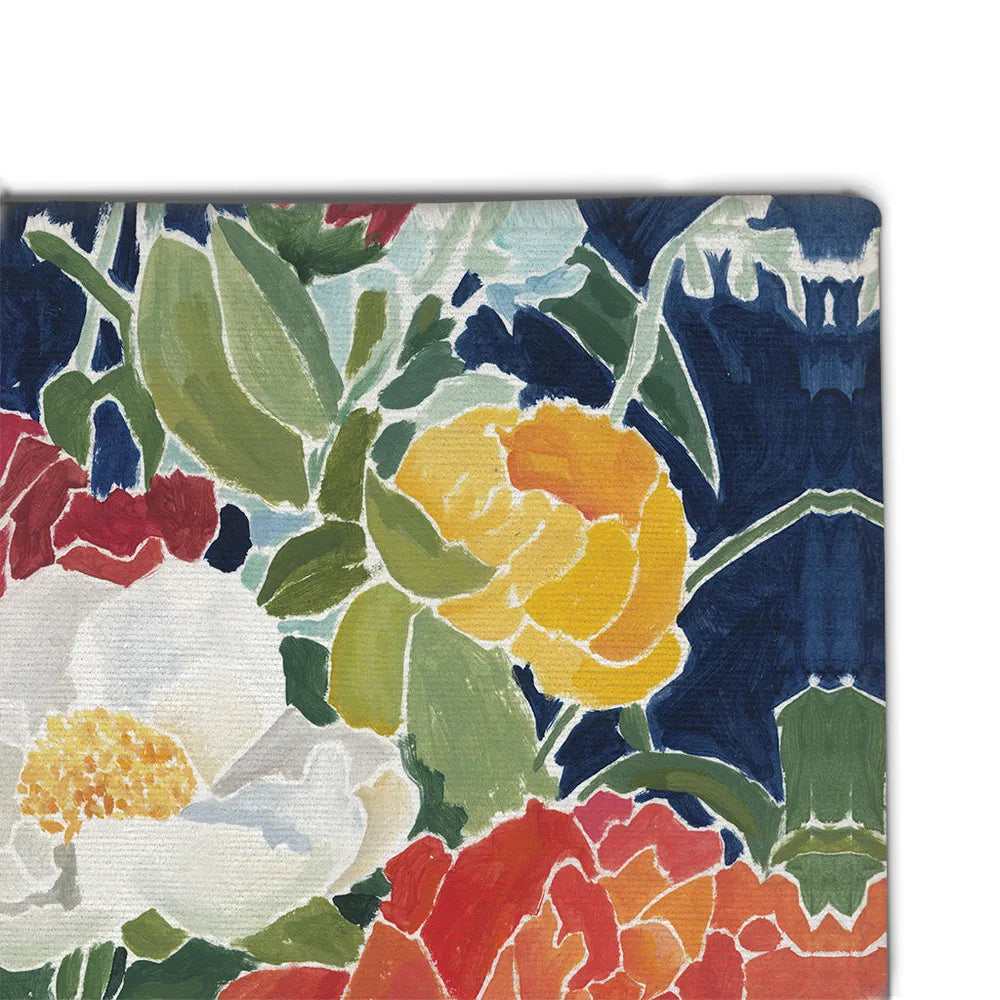 Midnight Floral Chenille Accent Rug - Laural Home