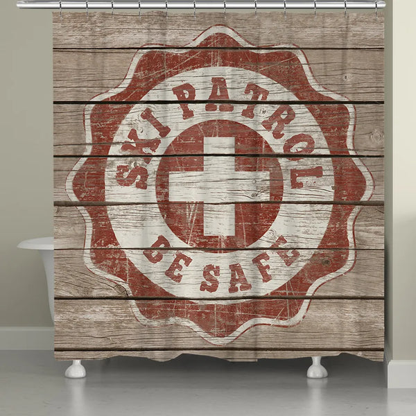 Ski Patrol Shower Curtain - Laural Home