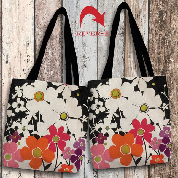 Flower Power I Canvas Tote Bag - Laural Home